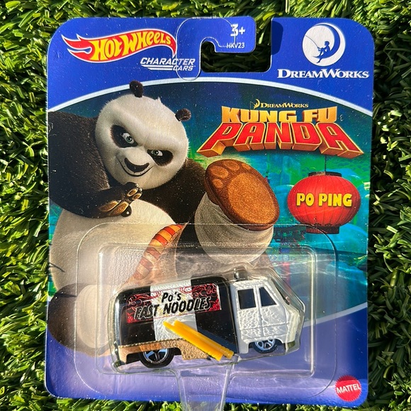 Hot Wheels | Toys | Hot Wheels Kung Fu Panda Po Ping Figural Car | Poshmark